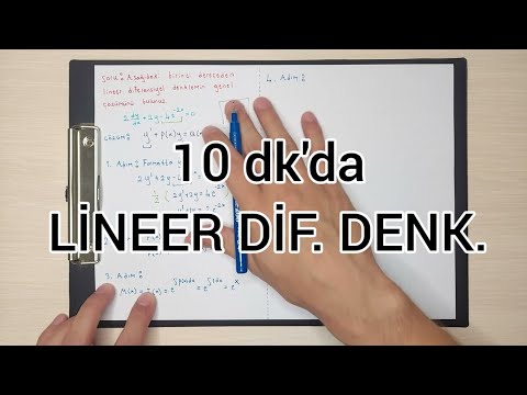 Birinci Dereceden Lineer Diferansiyel Denklemler Nasıl Çözülür ? (İntegral Çarpanı Metodu) (2022)