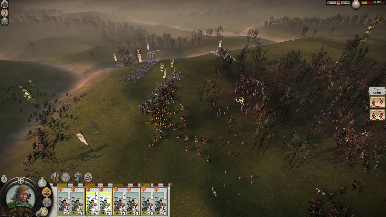 Shogun 2 - 8 Light Cavalry vs. 40 Yari Ashigaru - YouTube