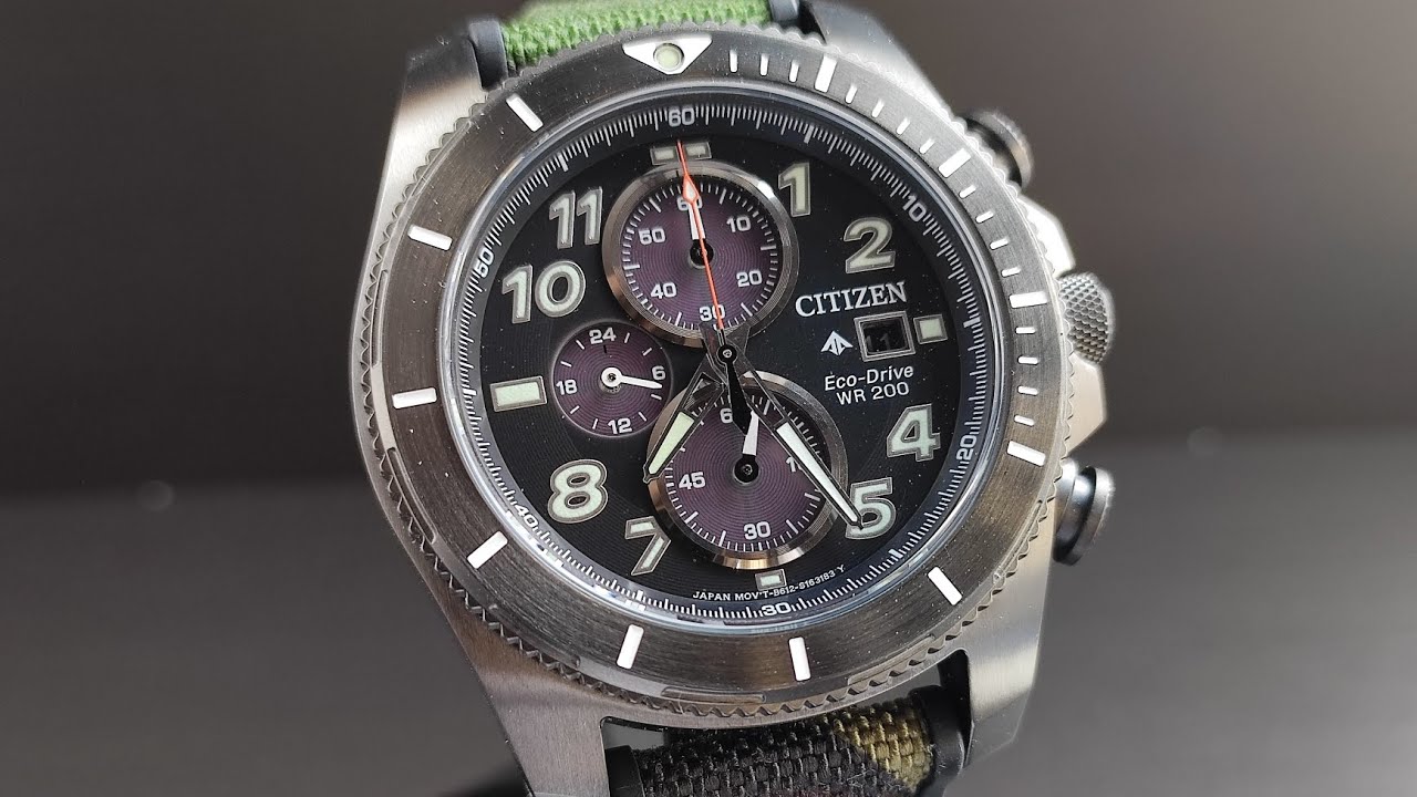 Часы Citizen Promaster Tough Chronograph CA0727-12E #991050077 - YouTube
