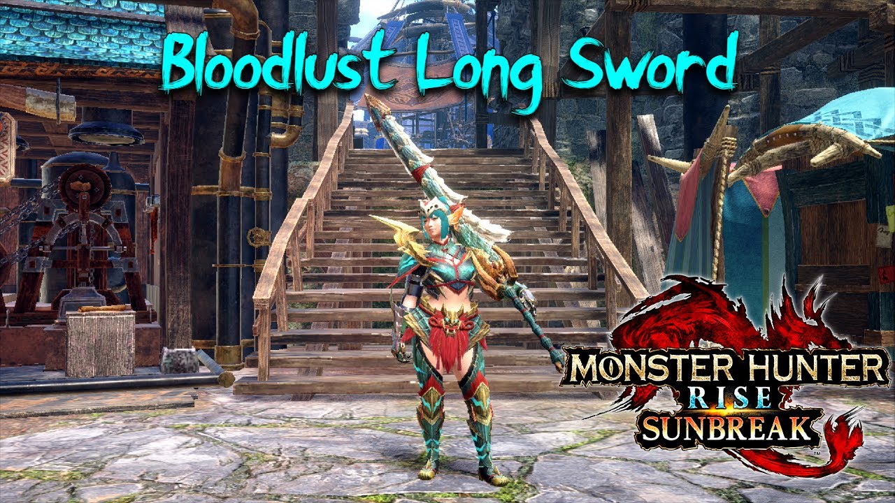 Monster Hunter Rise Sunbreak Element Long Sword Build - YouTube