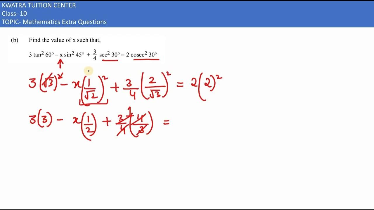 25-b-find-the-value-of-x-such-that-3-tan2-60-x-sin2-45-4-3-sec2