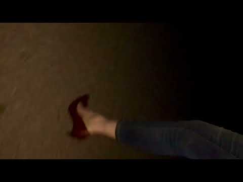 Brown stilettos clicking loudly please comment 