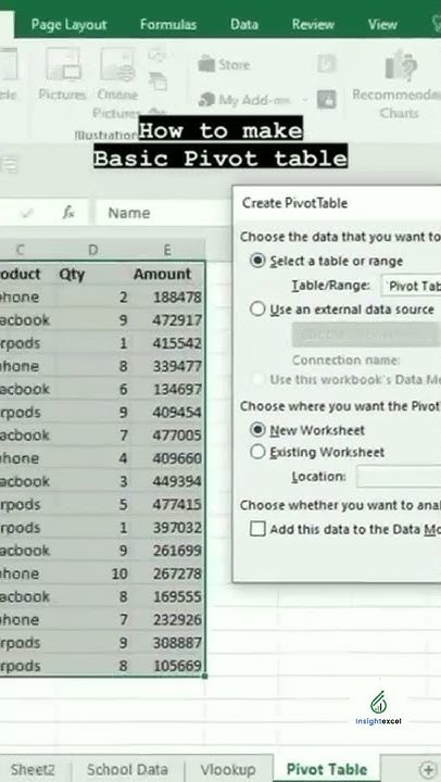 3 💻how To Create A Pivot Table In 30 Seconds Shorts Ytshorts Exceltutorial Youtube 