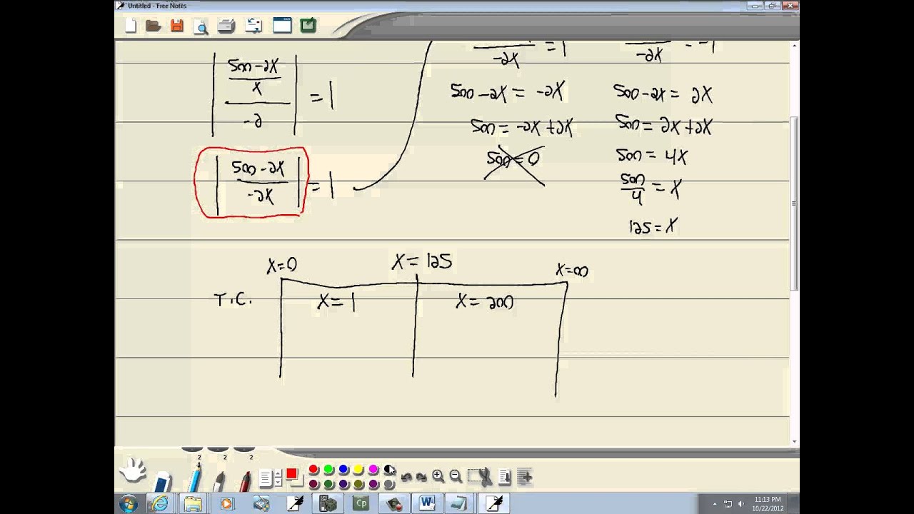 Calculus for Business-Economics - Chapter 3 Test Review - Problem Type ...