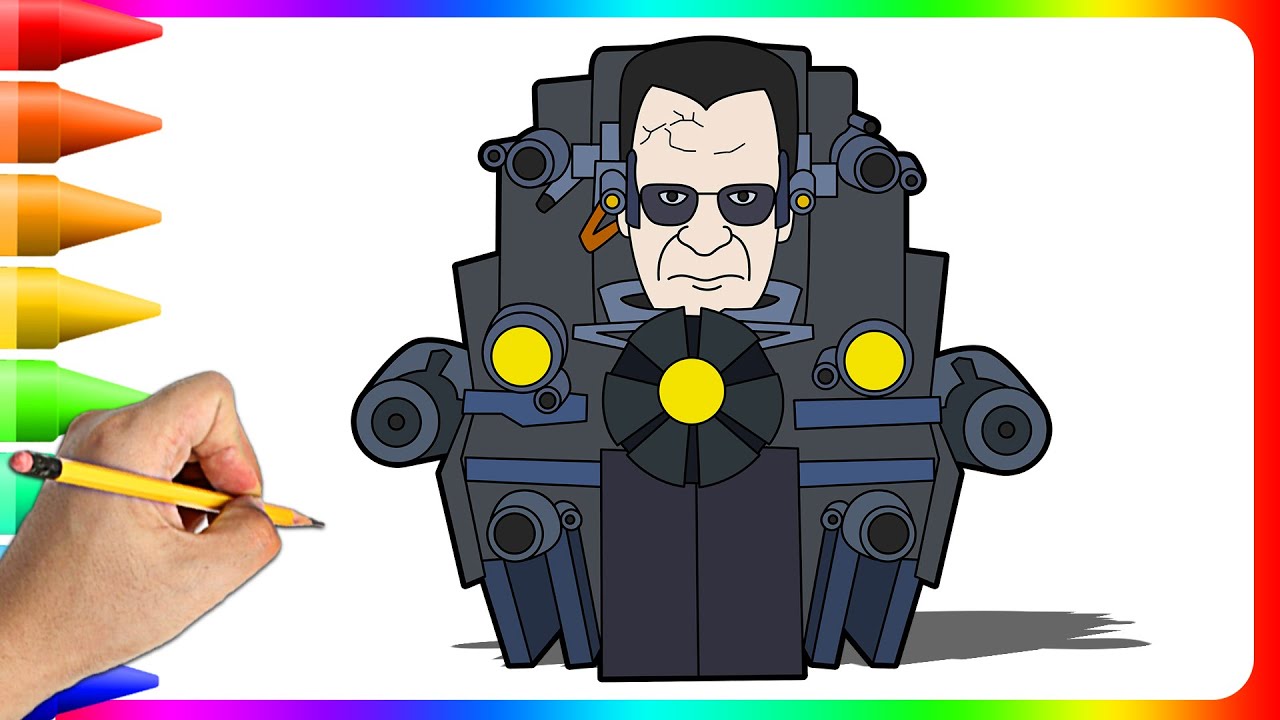 How to draw upgraded g man in skibidi toilet 71 - YouTube