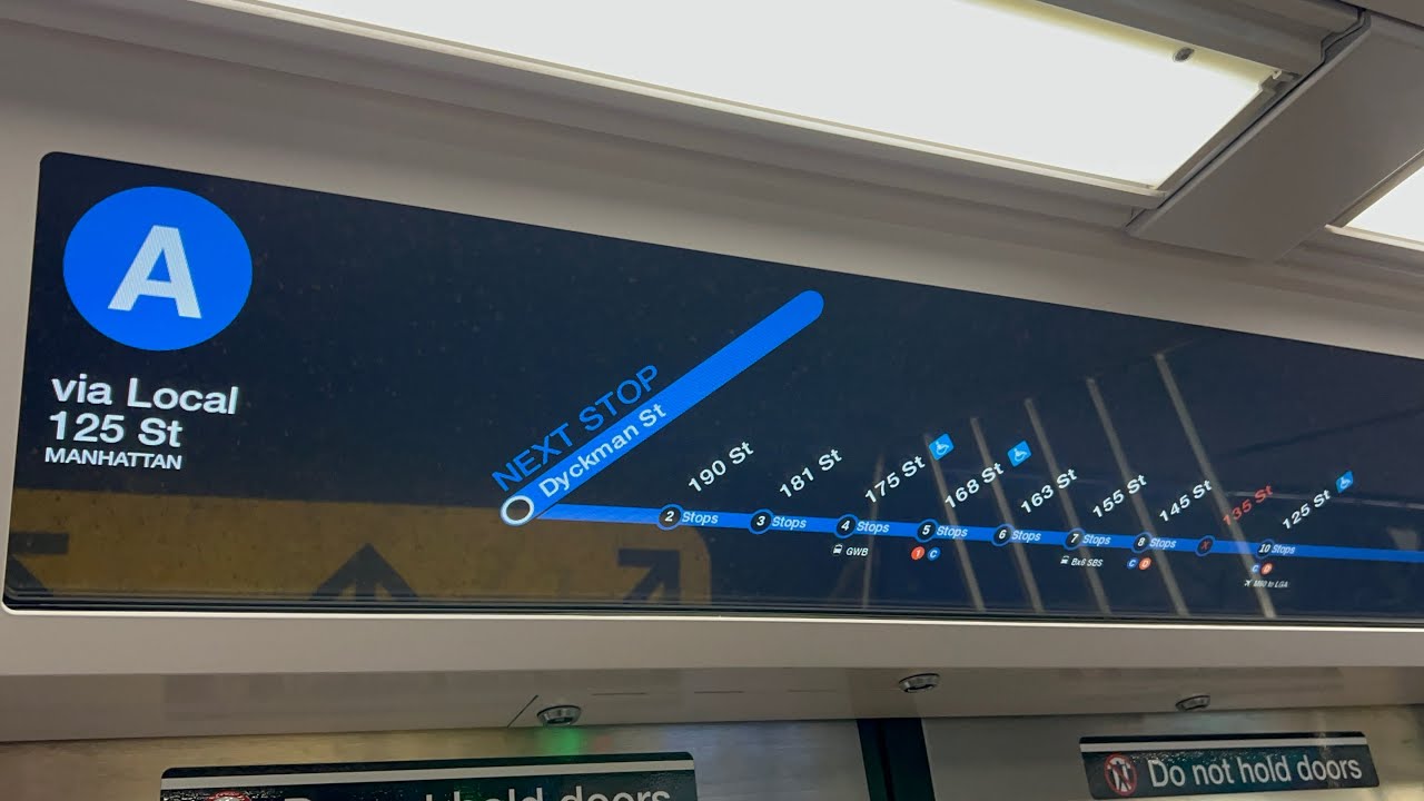 IND Subway: R211A (A) Local Train Ride from Inwood-207th Street to ...
