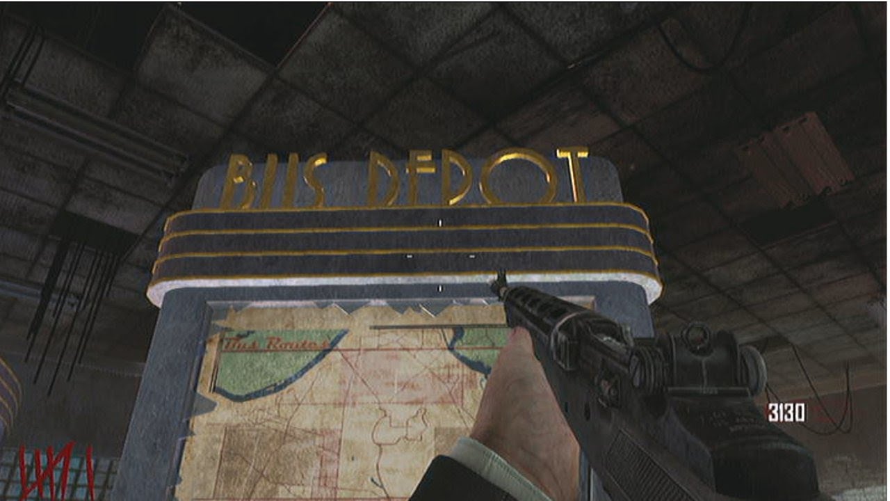 BO2 Zombies First Room Challenge Bus Depot - YouTube