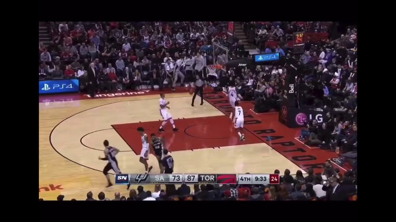Rudy Gay thunderous dunk vs Raptors 12 January 2020 - YouTube