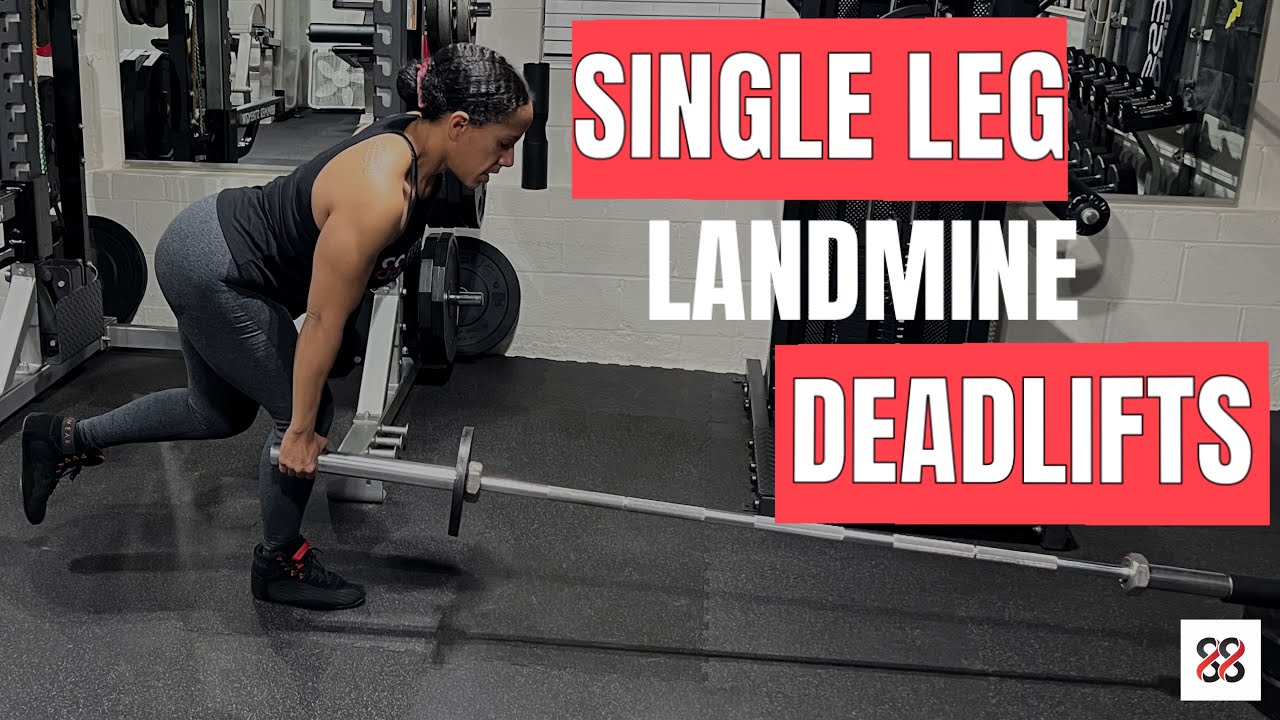 Single Leg Landmine Deadlift - YouTube