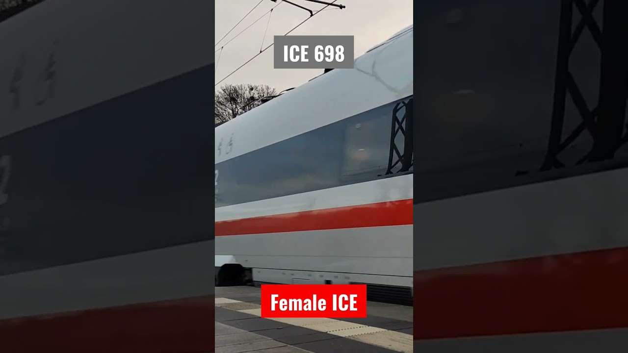 [ ICE 698 ] ⬅️ München Hbf mit BR 412 046 "Female ICE" in Berlin ...