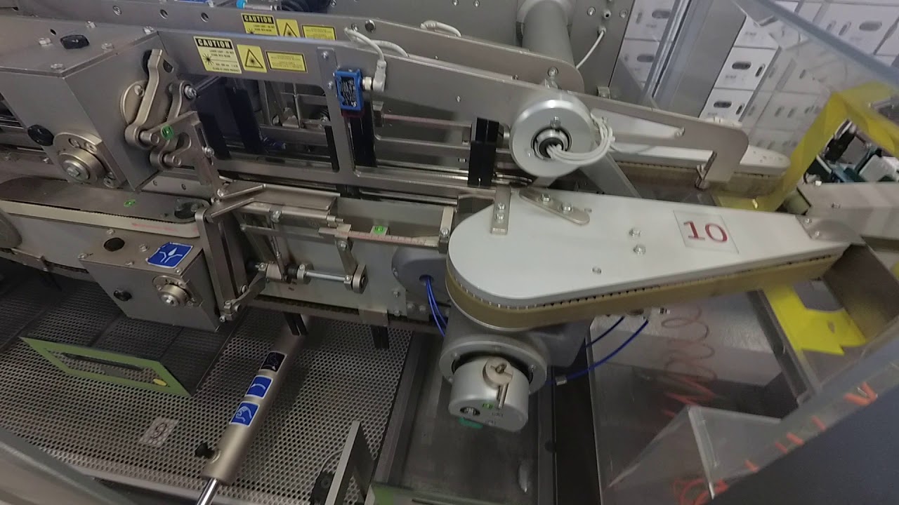 Intermittent-motion automatic cartoning machine Marchesini MA50 - YouTube