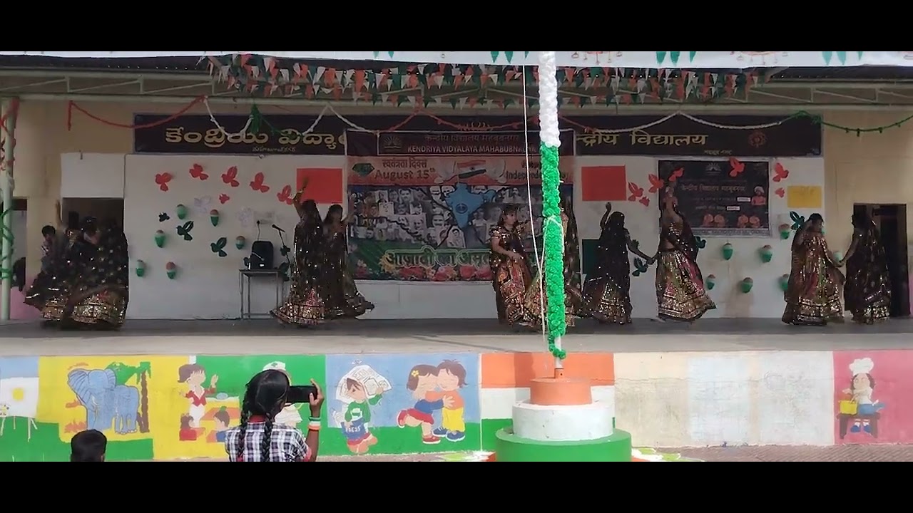 Tribal dancer by students of KV Mahabubnagar telangana state - YouTube