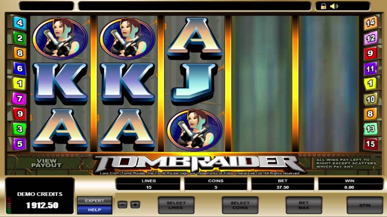Free Tomb Raider slot machine by Microgaming gameplay ★ SlotsUp - YouTube