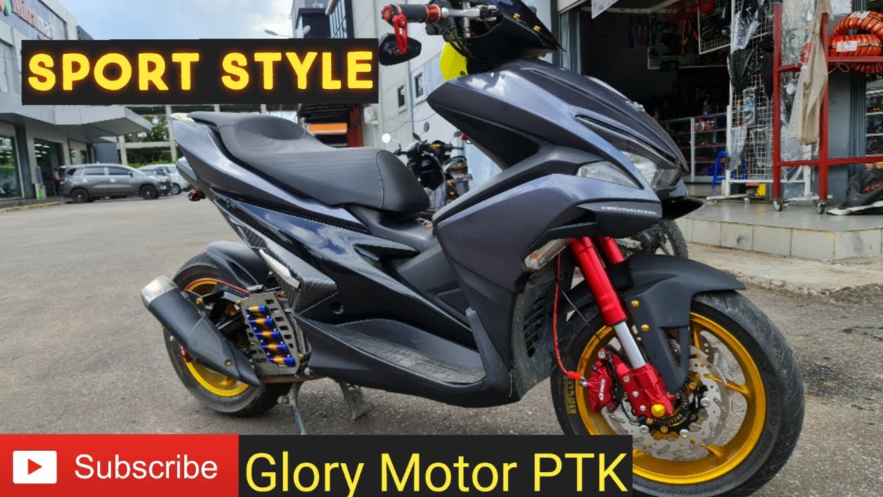 Modif Aerox Sport Style Habis 16jutaan 👍 - YouTube