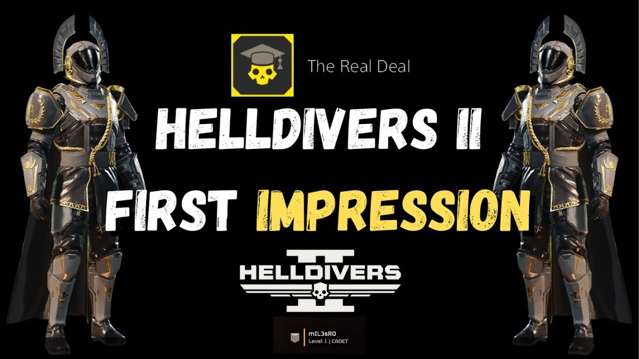 HELLDIVERS 2 - First impressions of the game - training camp and first mission - YouTube