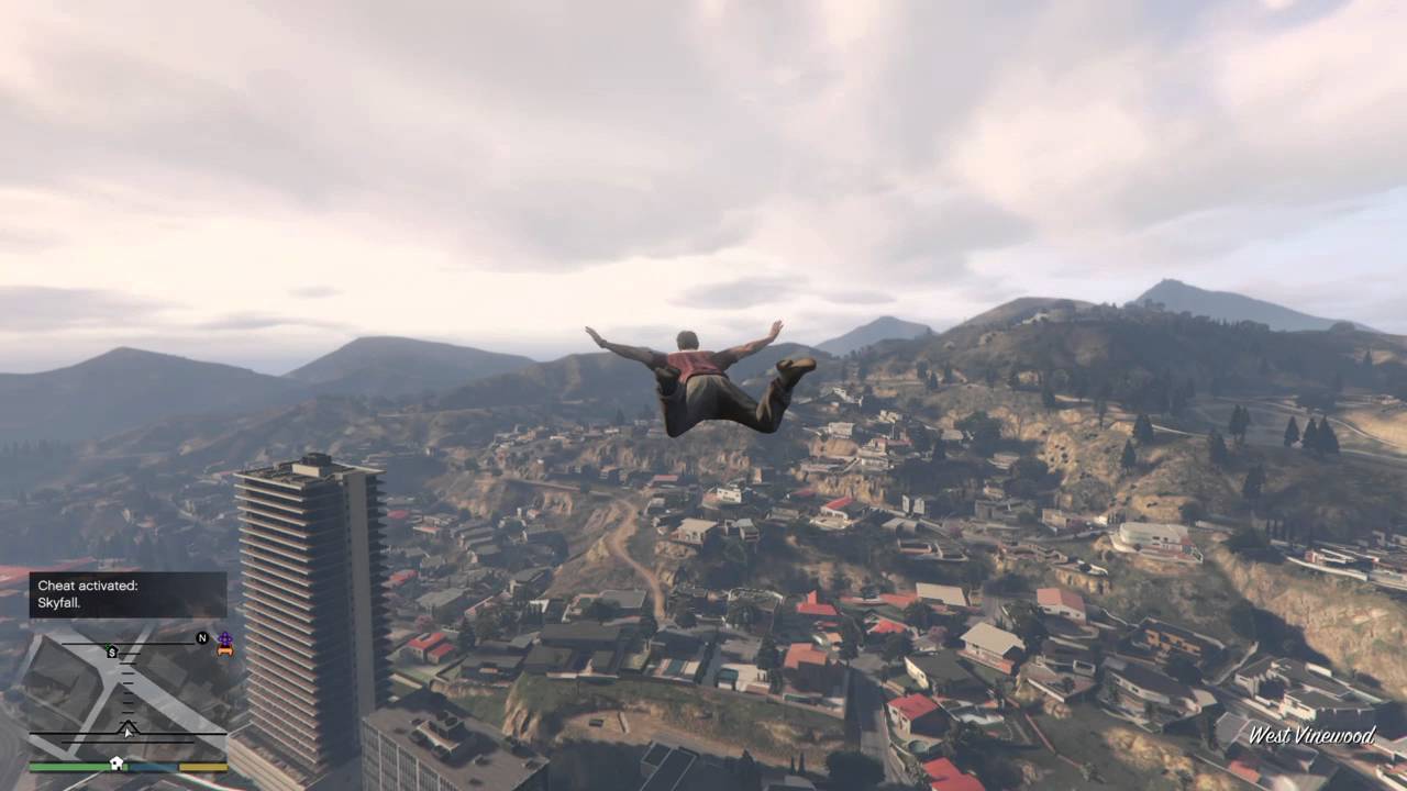 Gta 5 free fall like a boss - YouTube