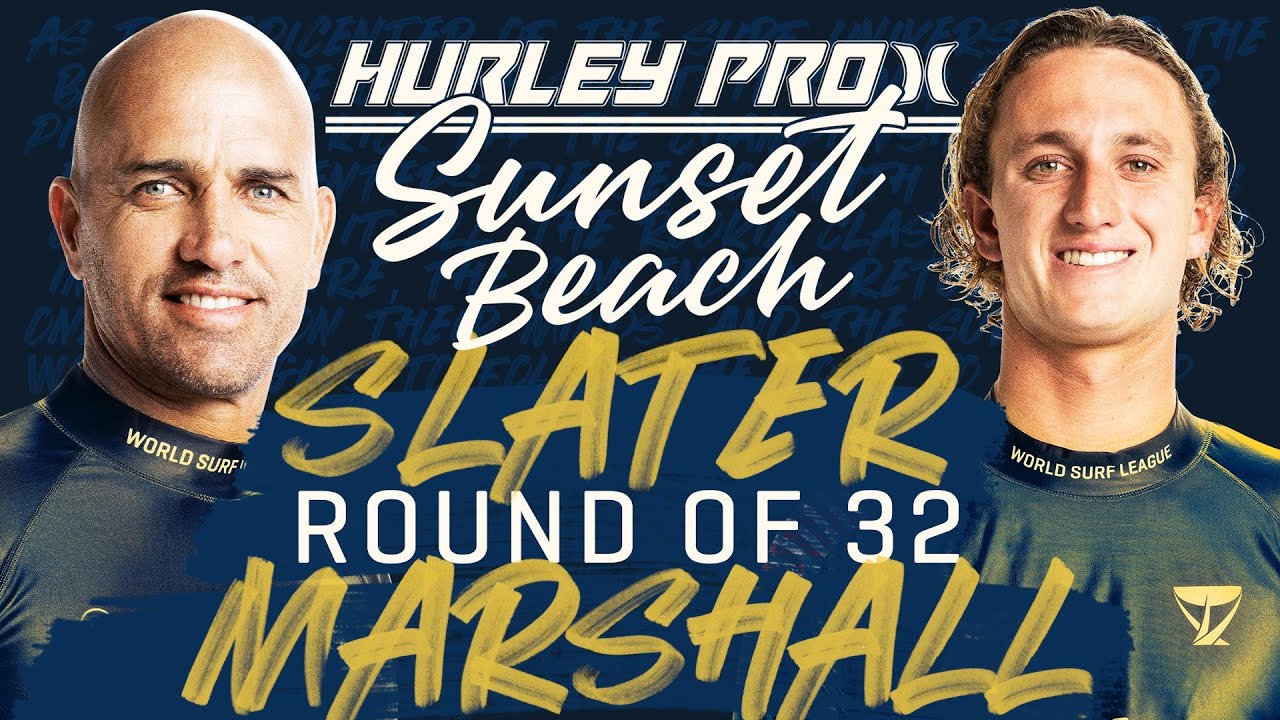 Kelly Slater vs Jake Marshall | Hurley Pro Sunset Beach 2023 - Round of 32 Heat Replay - YouTube