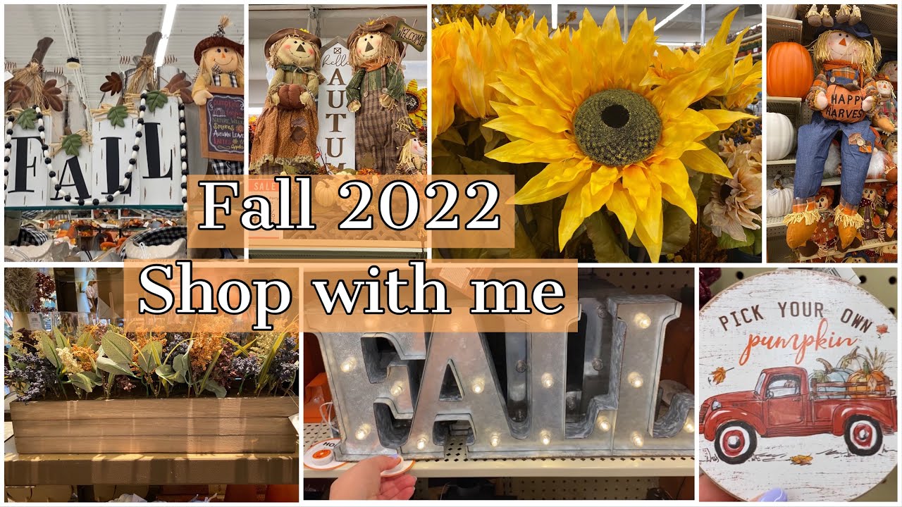 Fall decor 2022 shop with me | hobby lobby finds | Fall decor finds 🍁🍂🎃 ...