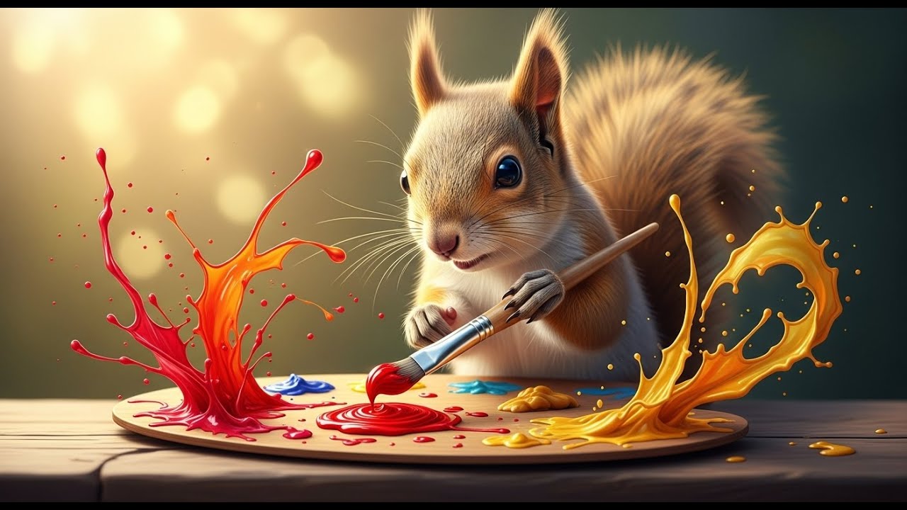 The Squirrel Who Painted Rainbows | Best Nursery Rhymes and Kids Songs ...