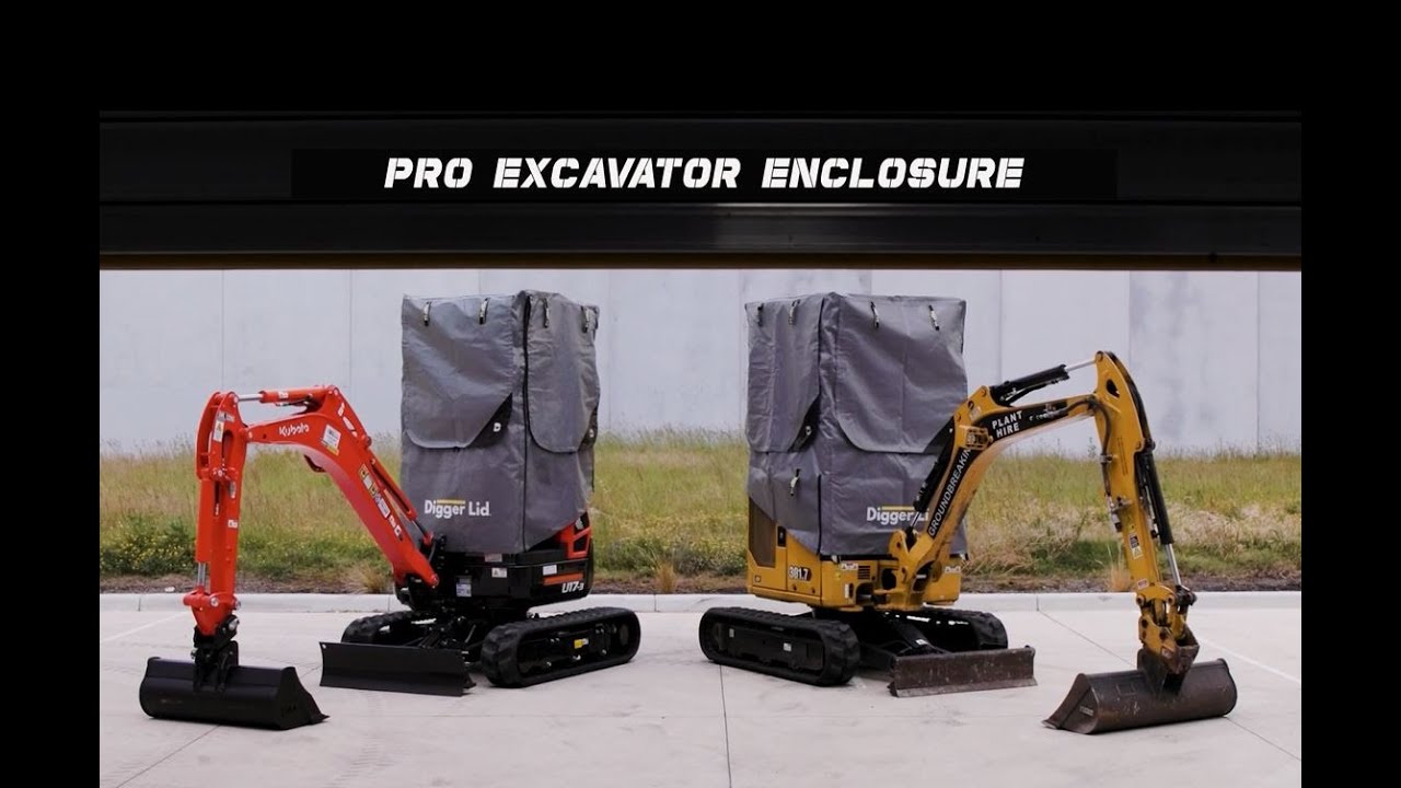 DiggerLid | PRO Excavator Enclosure - Features - YouTube