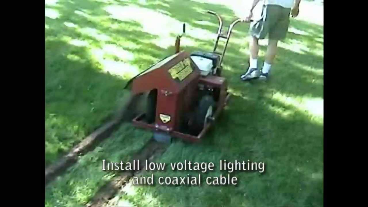 Fiber Optic Cable - Micro Trenching - YouTube