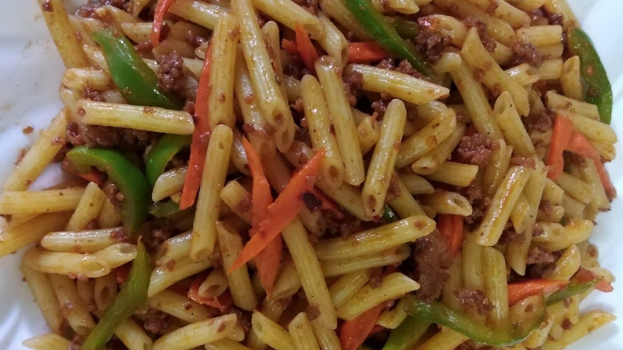 How to make keema pasta - YouTube