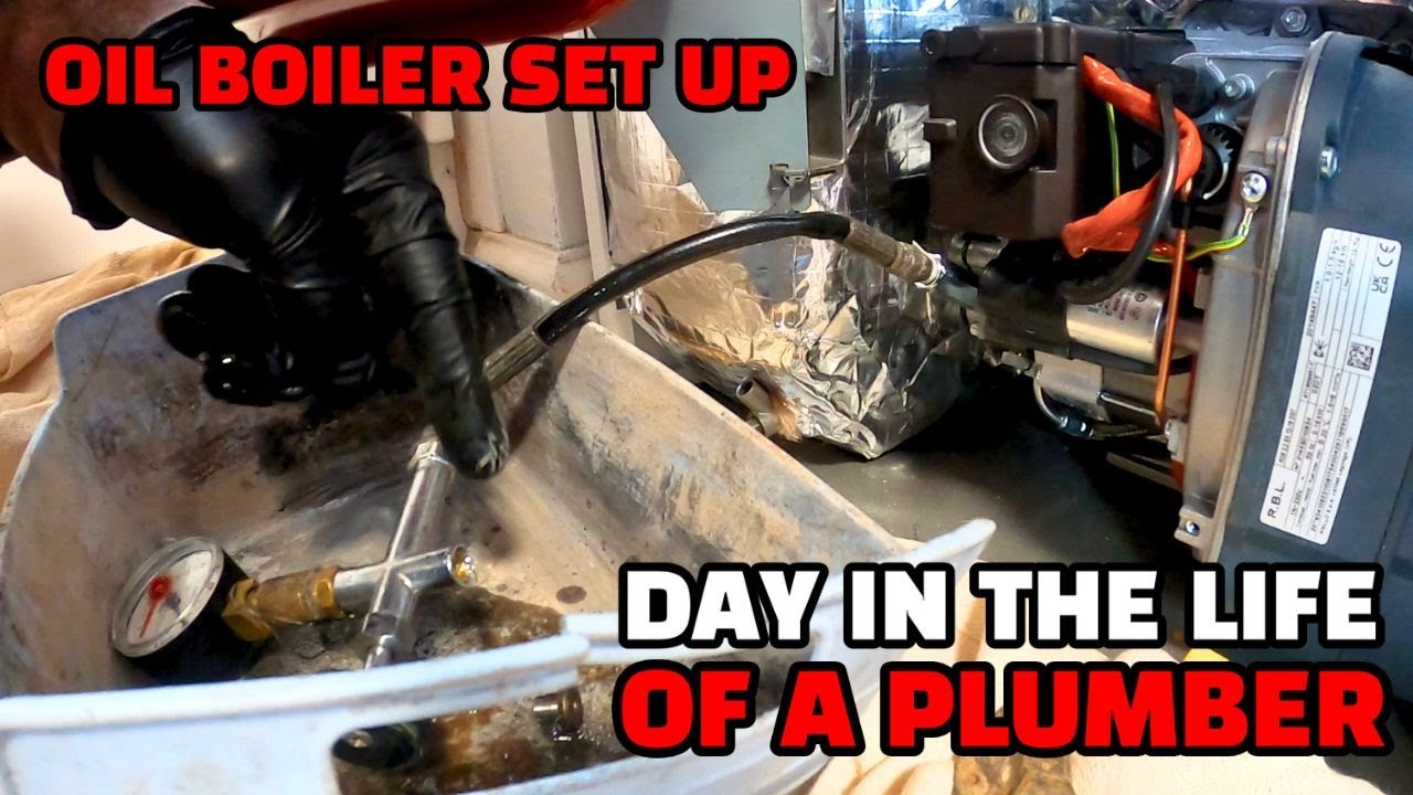 Oil boiler commissioning and set up - YouTube