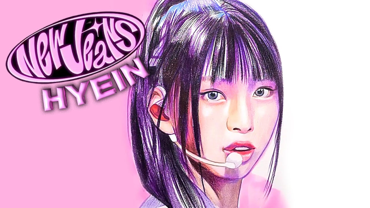 🔮뉴진스 혜인 그리기🔮 | Drawing Newjeans Hyein | Color Marker & Colorpencil ...