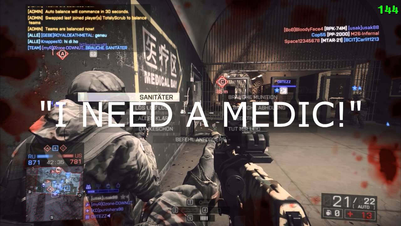 Battlefield 4 - Best Medic EU - YouTube