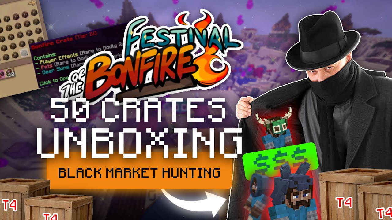 CRAZY LUCKY 50+ BONFIRE FESTIVAL CRATE UNBOXING | WYNNCRAFT 2024 - YouTube