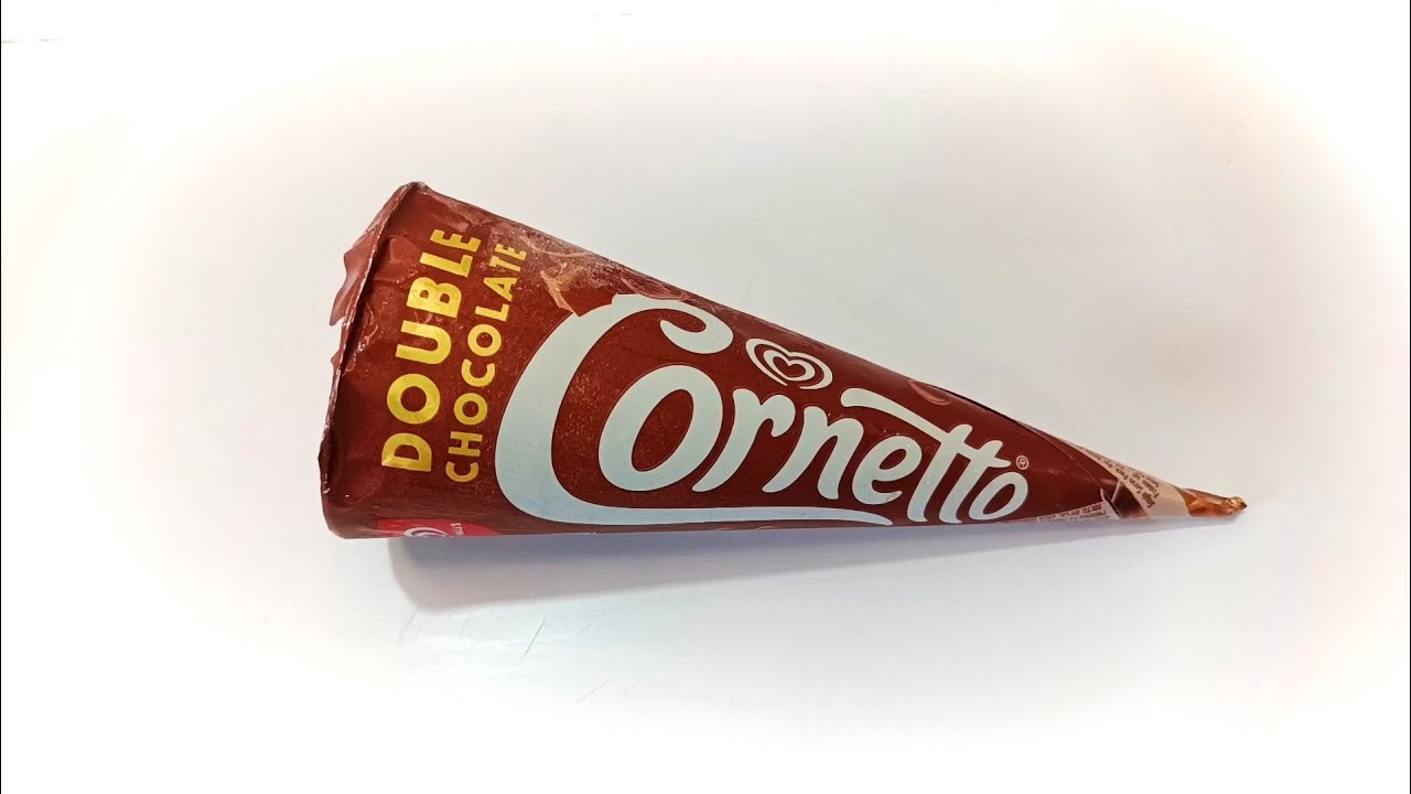 Cornetto Double Chocolate Ice Cream Cone - Review - YouTube