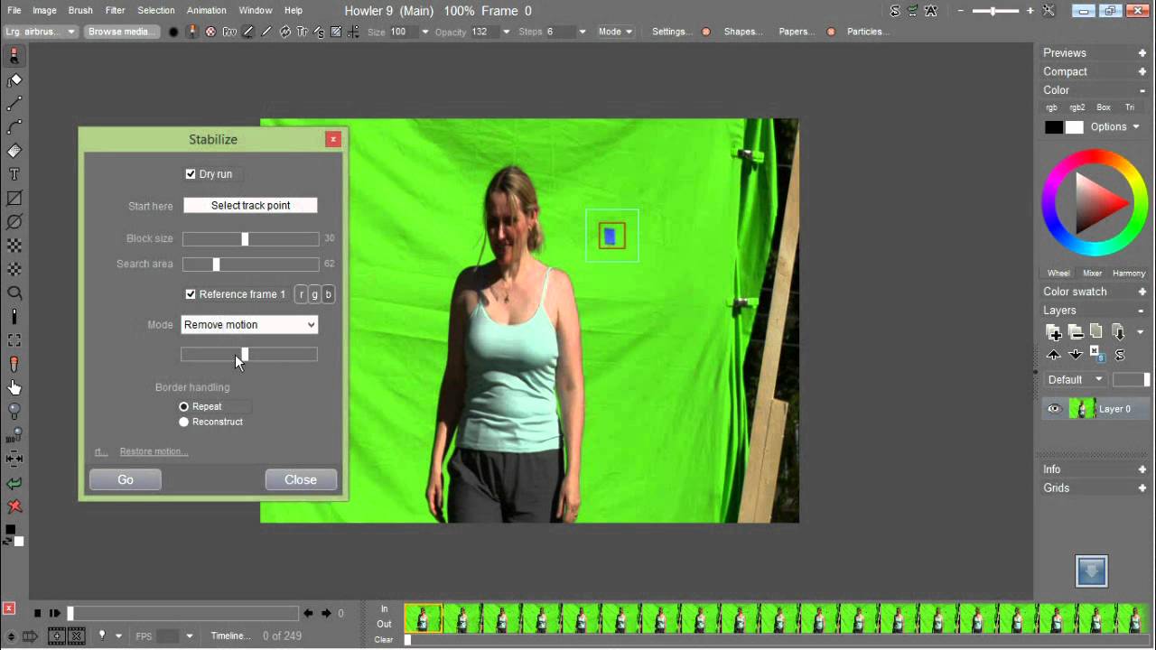 Camera Tracking on greenscreen footage with PD Howler 9 6 - YouTube