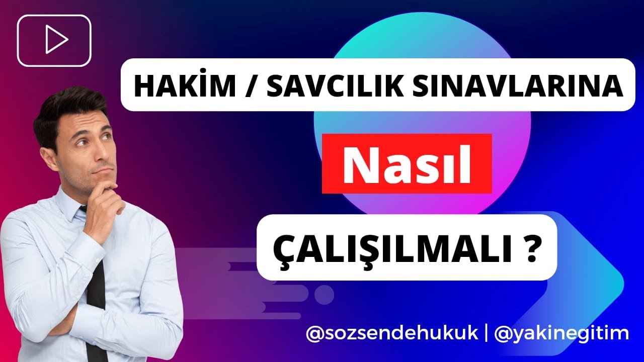 HAKİM / SAVCILIK SINAVLARINA NASIL ÇALIŞILMALI (PÜF NOKTALAR) - YouTube