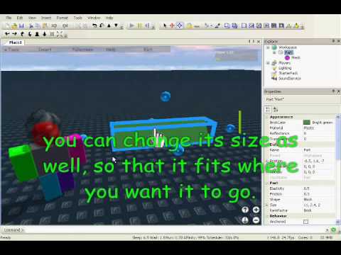 ROBLOX Tutorial August 2009-How To Make A Wedge - YouTube