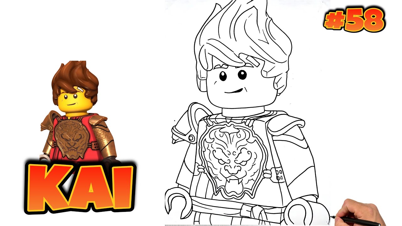 How To Draw KAI | Ninjago | 100 DRAWING SERIES #drawing #ninjagokai # ...
