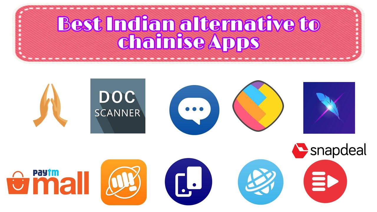 Best Indian alternative Apps to chainese Apps|made in india apps and ...
