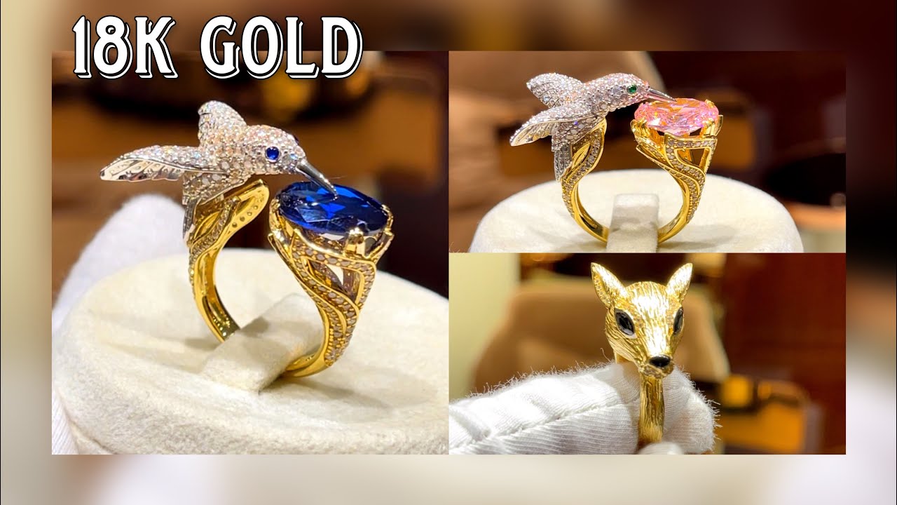 Latest 18k Gold Ring Designs with Weight | Gold rings designs 2024 ...