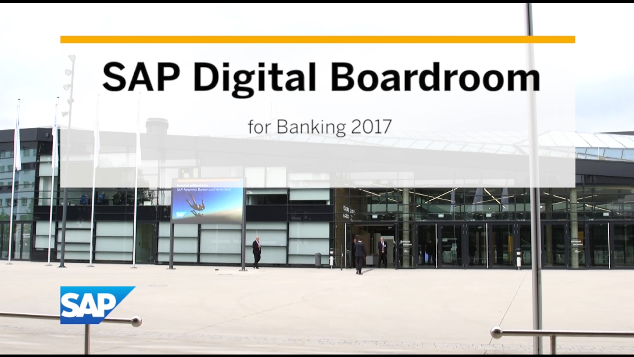 The SAP Digital Boardroom for Banking 2017 - YouTube