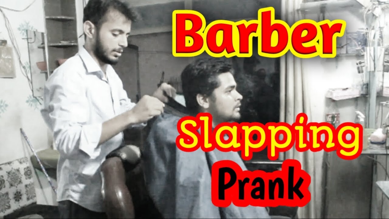 Barber slapping Prank Kurkuray TV Muaaz - YouTube