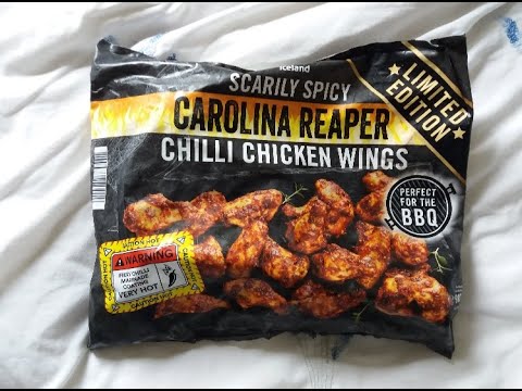 Lets try Scarily Spicy Hot Carolina Reaper Chilli Chicken Wings - YouTube