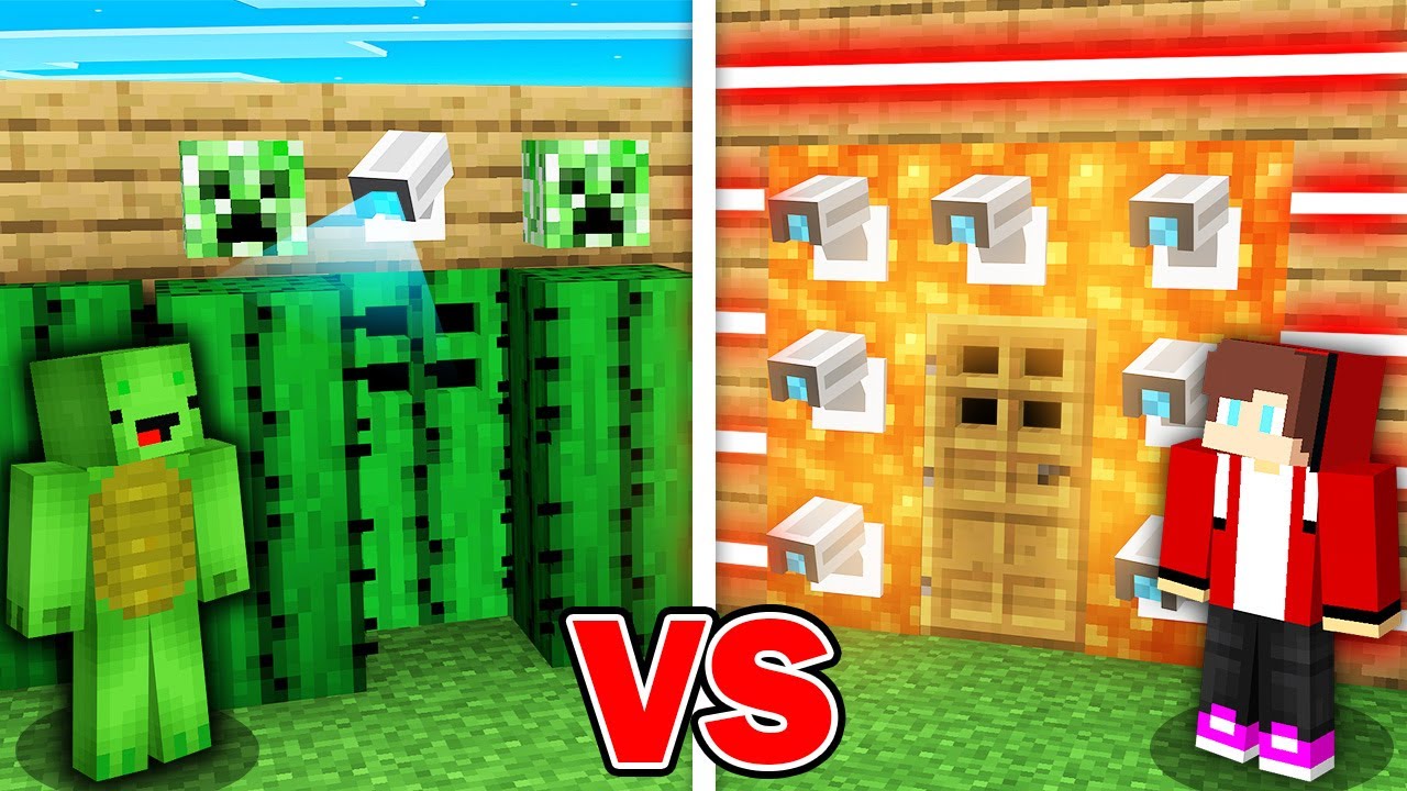 JJ Security Base vs Mikey Security Base Survival Battle in Minecraft ...