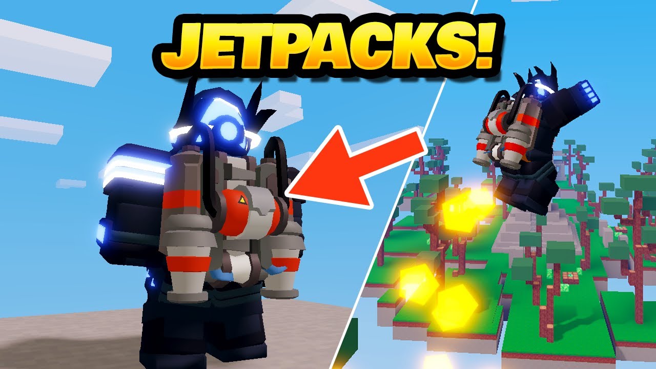 Jetpacks & Backpacks in Roblox BedWars Update! - YouTube