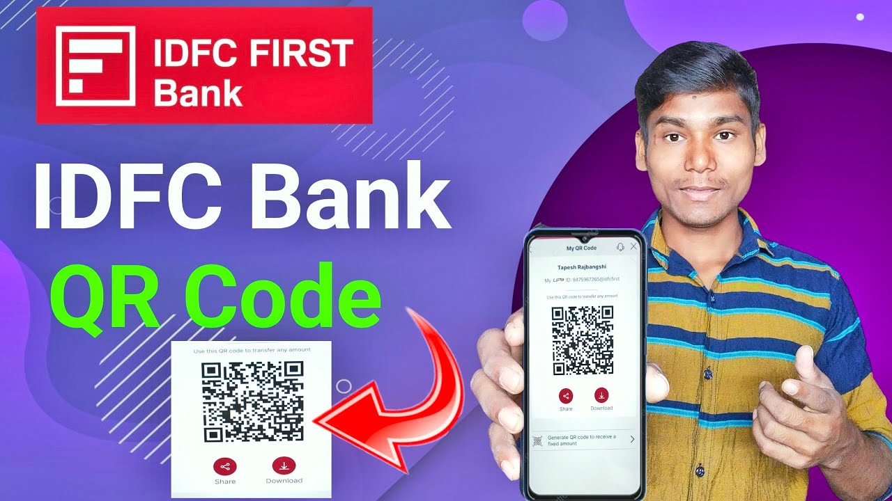 IDFC QR Code IDFC First Bank QR Code Kaise Nikale - YouTube