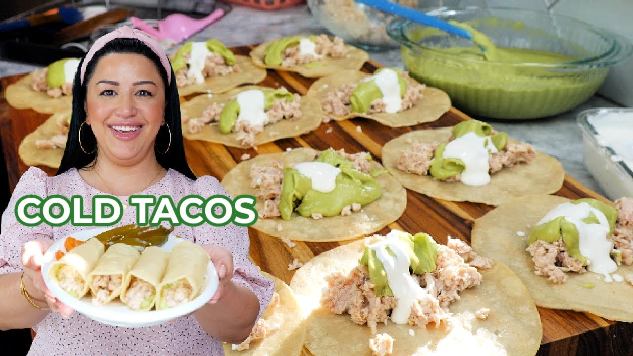 DIET COLD CHICKEN TACOS (TACOS A LA SIBERIA) - YouTube