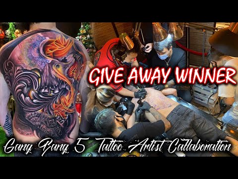 5 In 1 Tattoo Gangbang Callaboration || HENDRIC SHINIGAMI