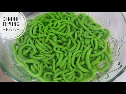 CARA MEMBUAT CENDOL TEPUNG BERAS LEMBUT KENYAL TANPA CETAKAN