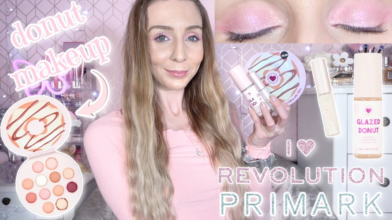 GLAZED DONUT MAKEUP! 🍩 NEW I HEART REVOLUTION X PRIMARK… CUTE OR NAH?! - YouTube
