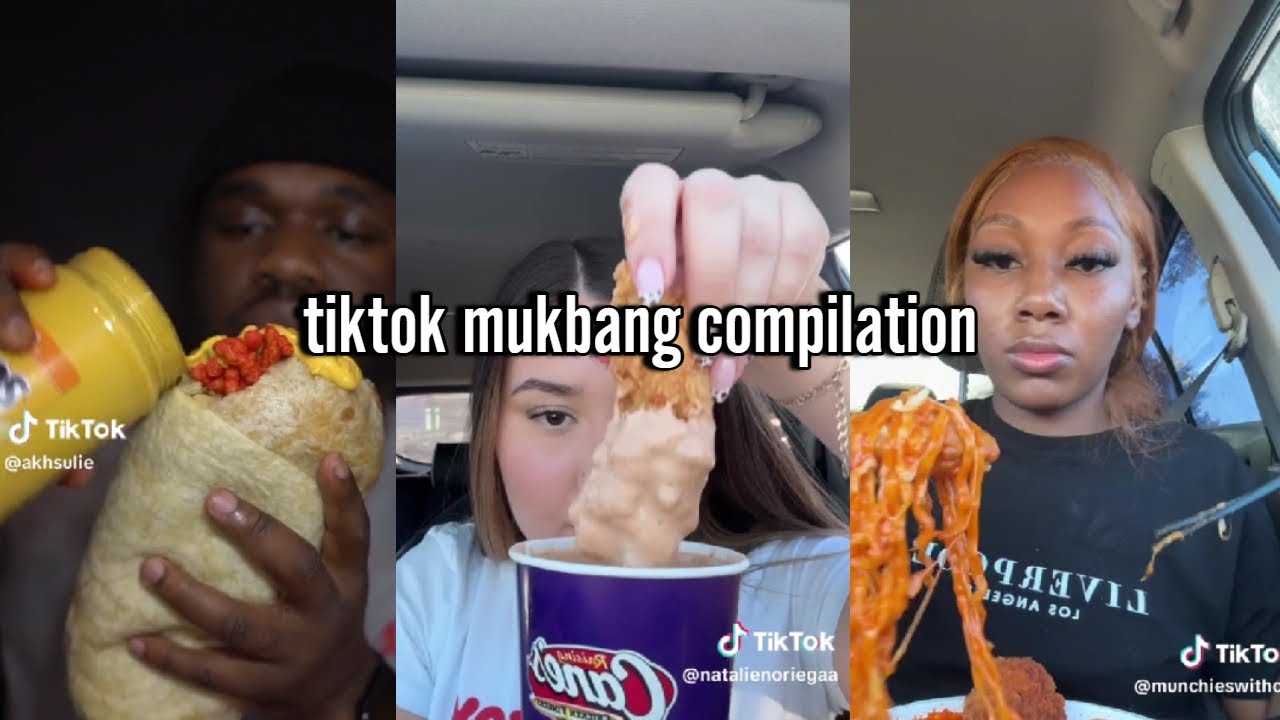 (ASMR) best tiktok mukbang compilation 2 | burger, buldak noodles, pasta and more - YouTube