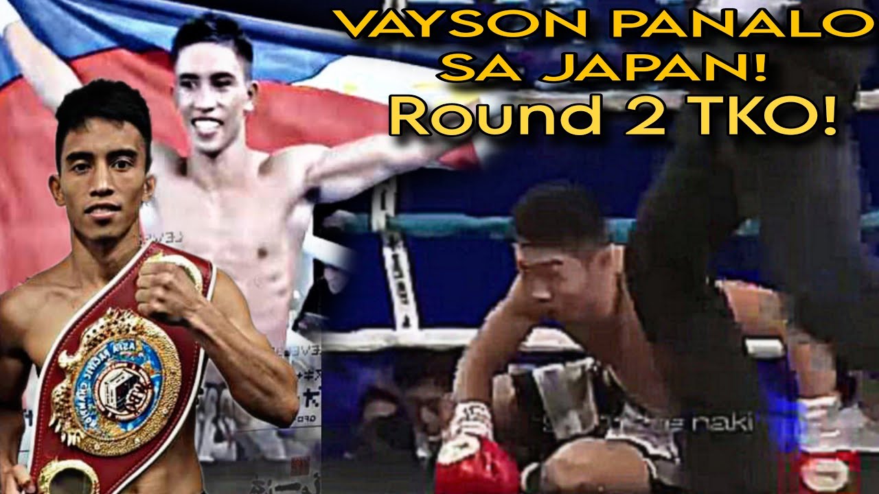 APRIL 20, 2024 | JAYSON VAYSON PANALO SA JAPAN! ROUND 2 TKO! - YouTube