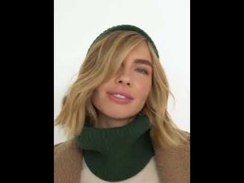 Шапка зеленая Bereg вязаная на весну - YouTube